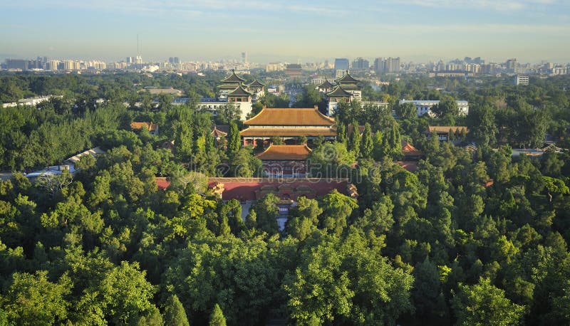 China Beijing central axis editorial photography. Image of tower - 16447752