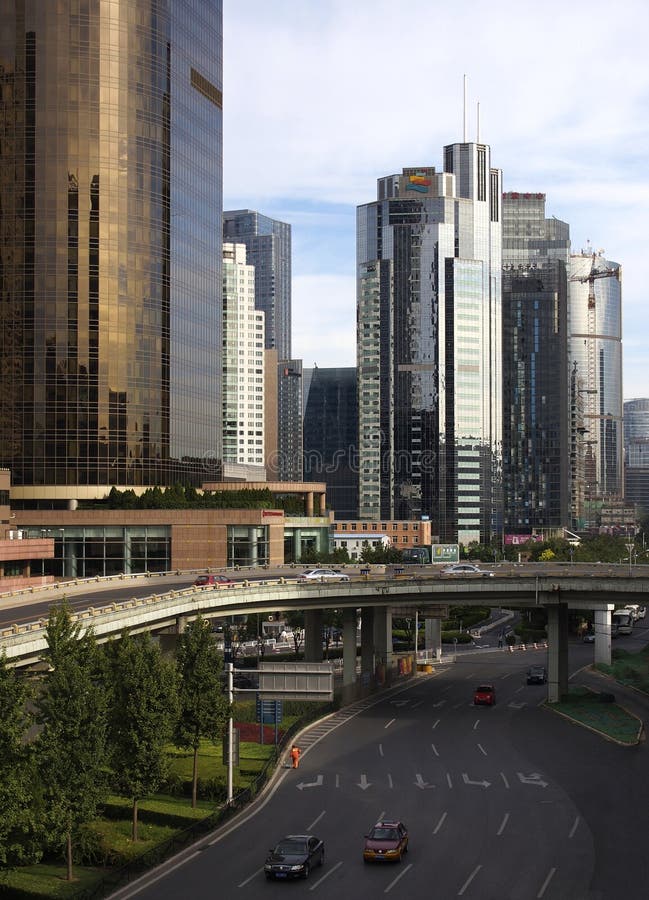 China Beijing Finance Street, Skyline Editorial Photo - Image of ...