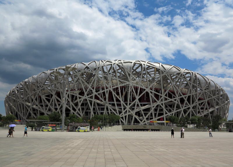 China Beijing National Stadium Editorial Stock Image - Image of modern ...
