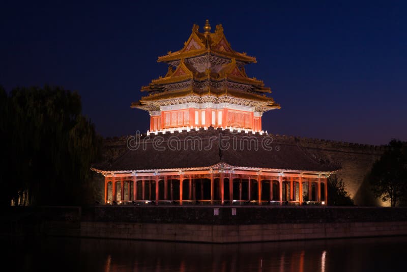 Beijing Turret Traditional Architecture Forbidden City Stock Image ...