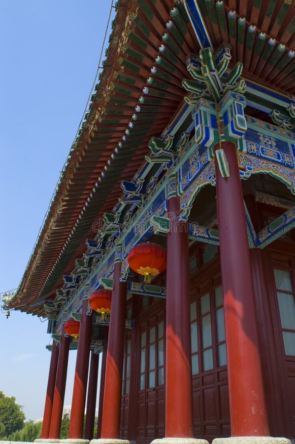 China building stock image. Image of blue, forest, buddhism - 6462585