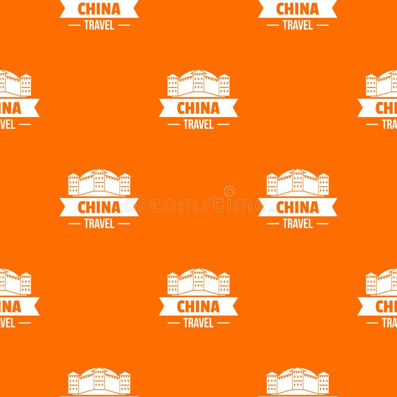China Building Pattern Vector Orange Stock Vector - Illustration of ...