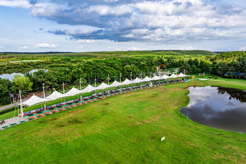 China Changchun Jingyuetan Forest Golf Driving Range Stock Image ...