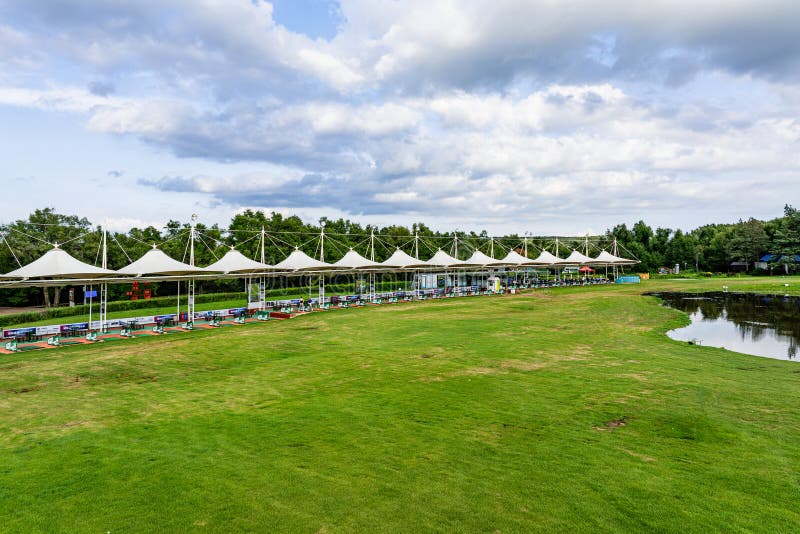 China Changchun Jingyuetan Forest Golf Driving Range Stock Photo ...