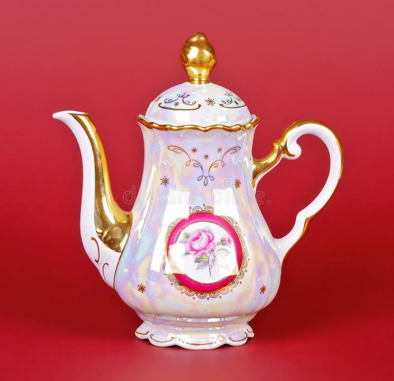 China coffee-pot stock photo. Image of white, style, temptation - 12103944