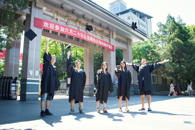 China College Graduation Picture 2 Editorial Image - Image of ...