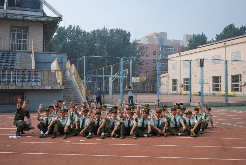 China College Students Military Training Activity 10 Editorial Stock ...