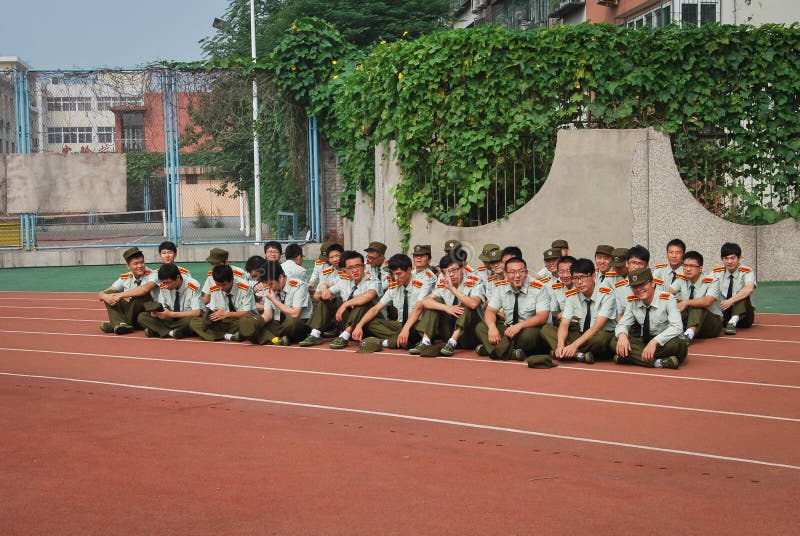 China College Students Military Training Activity 12 Editorial Photo ...