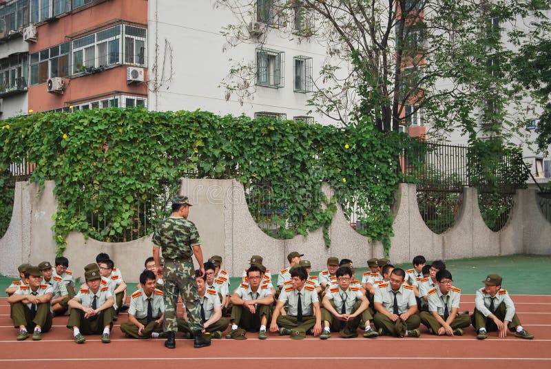 China College Students Military Training Activity 14 Editorial Stock ...