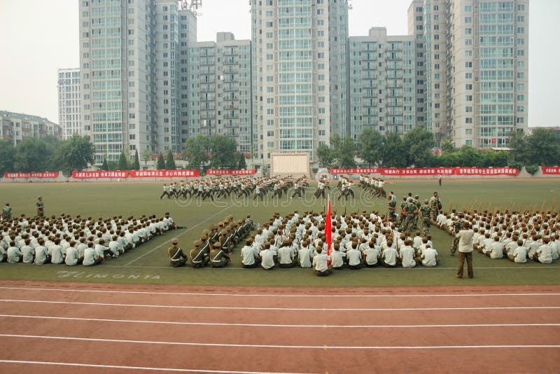 China College Students Military Training 3 Editorial Image - Image of ...