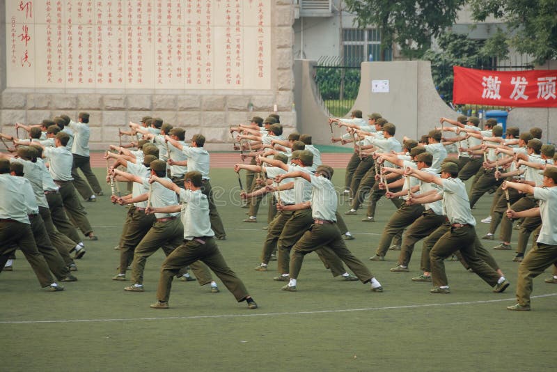 China College Students Military Training 4 Editorial Image - Image of ...