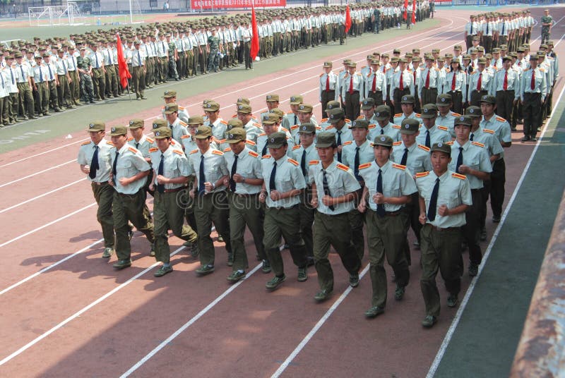 China College Students Military Training 16 Editorial Stock Photo ...