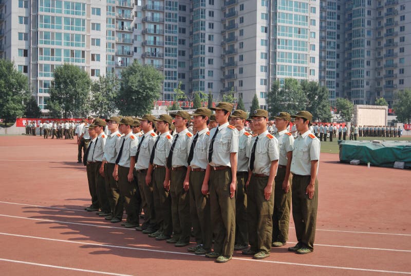 China College Students Military Training 17 Editorial Image - Image of ...