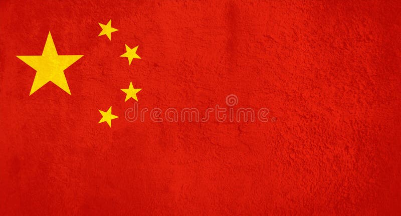 China Flag Banner Over Grunge Texture Stock Image - Image of country ...