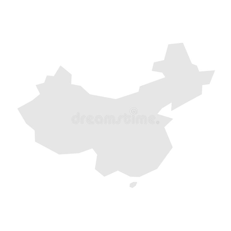 China Simplified Vector Map Stock Vector - Illustration of icon ...