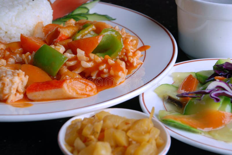 China Delicious Food-- Cuttlefish Fried Rice Stock Photo - Image of ...