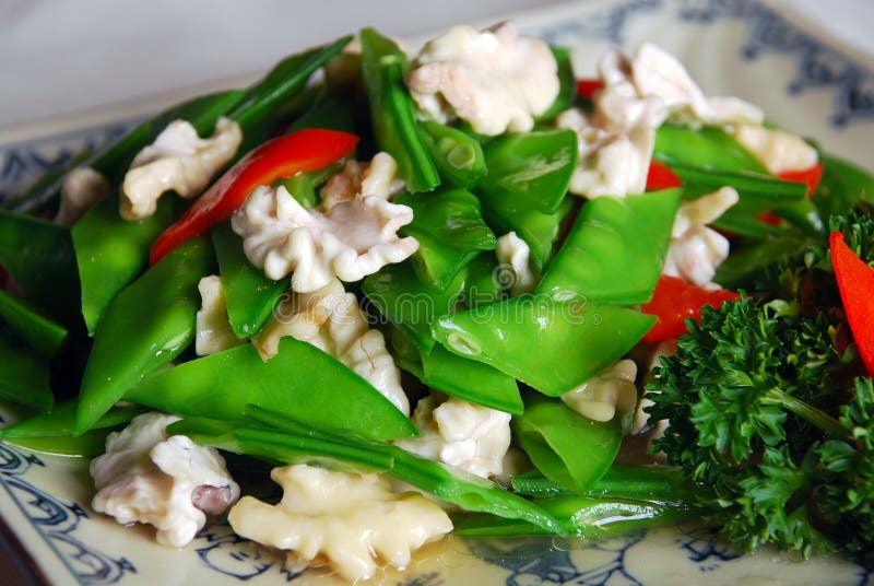 China Delicious Food-- Vegetable Fried Walnut Stock Image - Image of ...