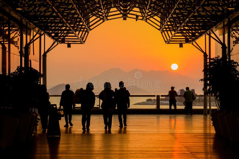 China Ferry Terminal Observation Deck, Hong Kong, March 5 2023 ...