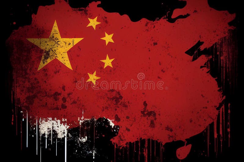 China Flag and Country Territory. AI Generated Stock Illustration ...
