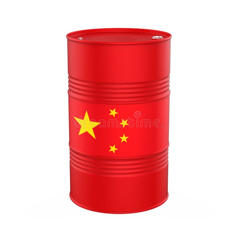 China Barrel Text with Map Flag Illustration Stock Illustration ...