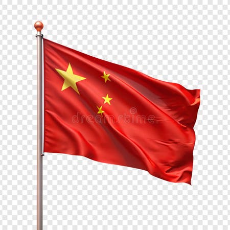 China Flag Transparent Background Stock Illustration - Illustration of ...