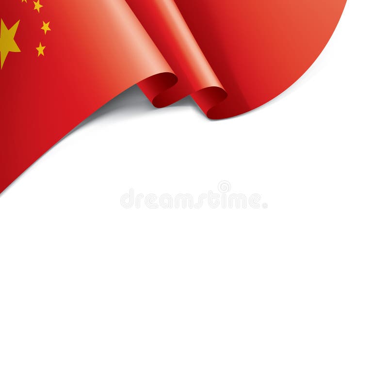 China Flag, Vector Illustration on a White Background Stock Vector ...