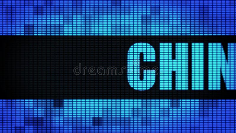 CHINA Front Text Scrolling LED Wall Pannel Display Sign Board Stock ...