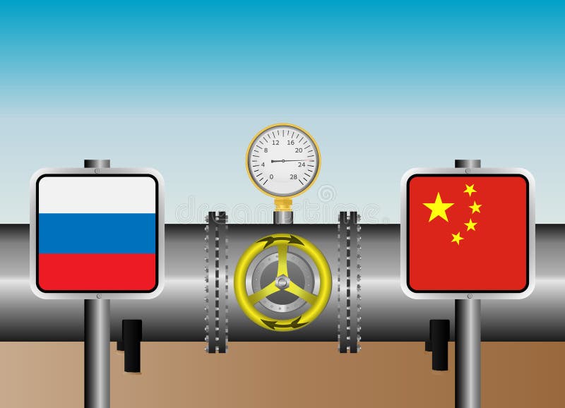 China gas pipeline stock vector. Illustration of partnership - 59177761