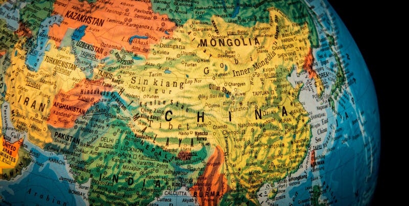 China Globe stock image. Image of geography, black, sphere - 48956979