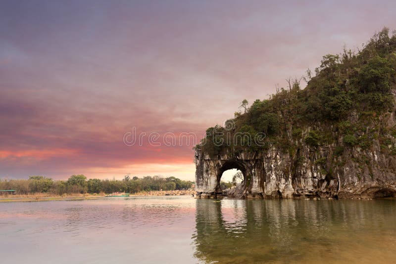 Glass Bridge in Guilin of China Stock Photo - Image of tree, guilin ...