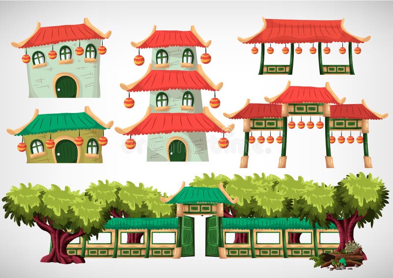 China House Objects for the Game and Animation, Game Design Asset ...