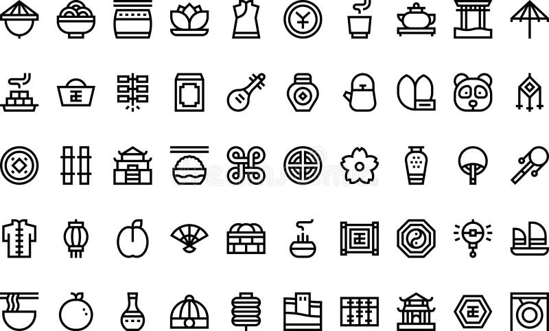 China Icons High-Quality Vector Icons Collection with Editable Stroke ...
