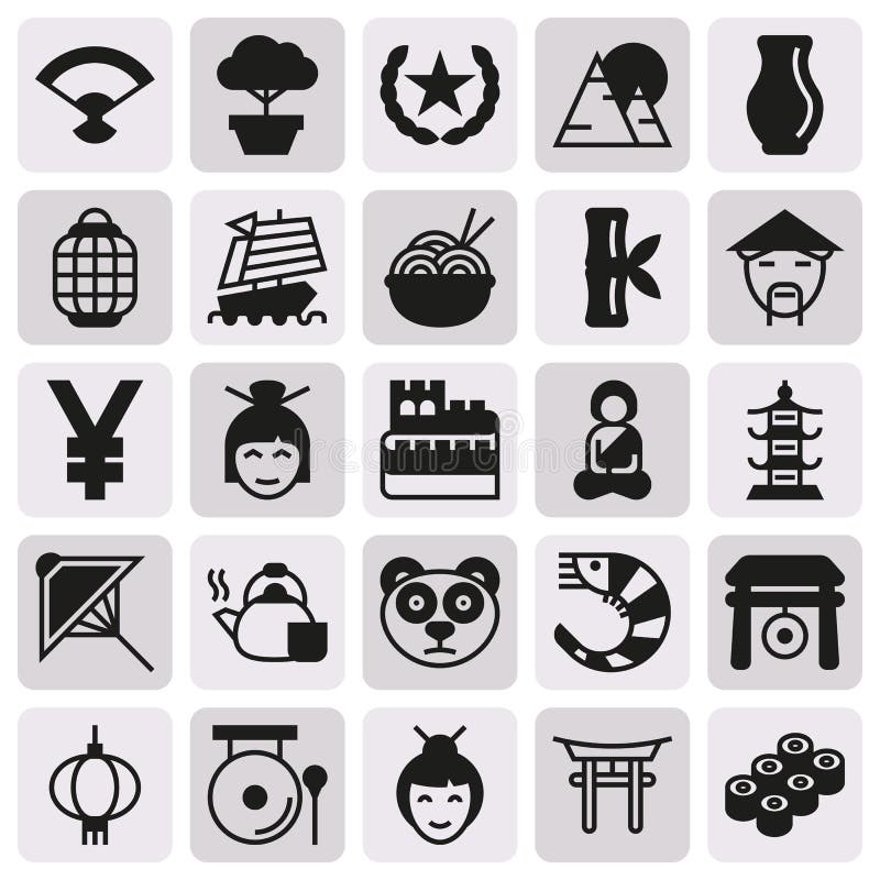 China Icons Set, Vector Illustration Stock Illustration - Illustration ...