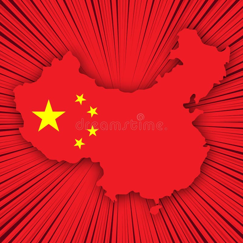China Independence Day Map Design Stock Illustration - Illustration of ...