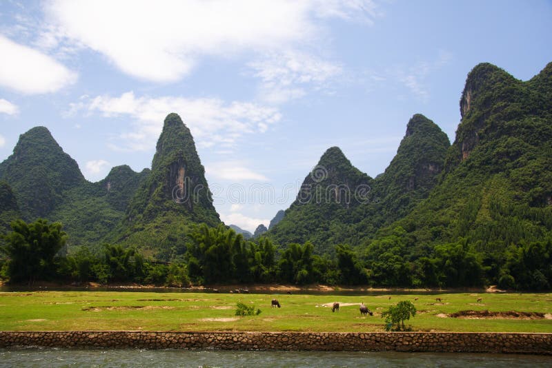 China - Li river landscape stock photo. Image of karst - 6534740