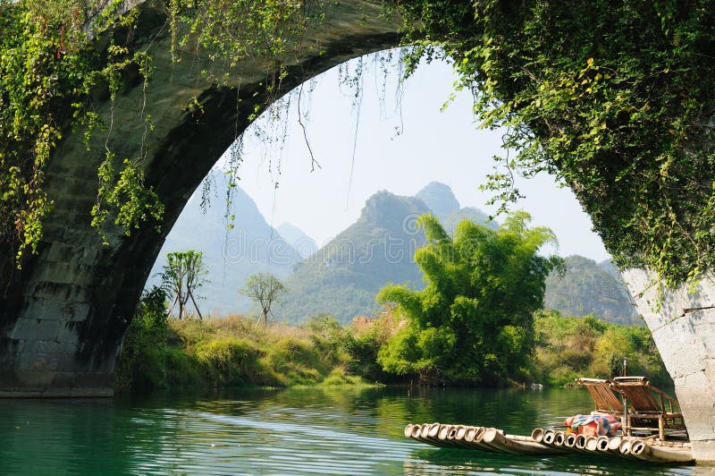 China - Li-river, Yangshuo stock image. Image of travel - 17422129