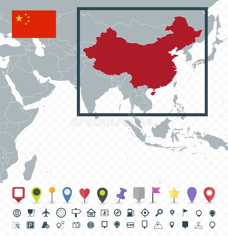 China Map Transparent Background Stock Illustrations – 862 China Map ...