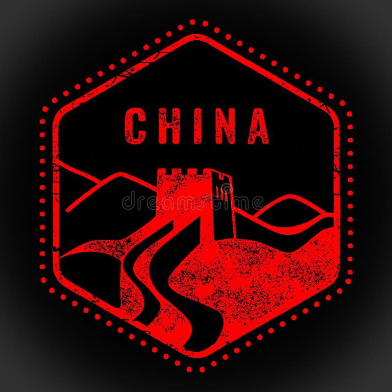 China logo stock illustration. Illustration of label - 272856287