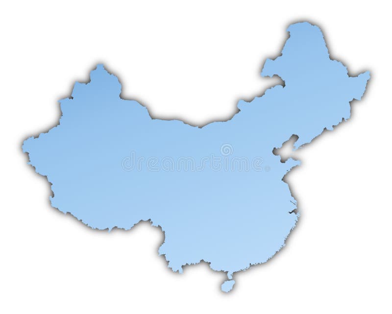 Map of China - gray stock illustration. Illustration of provinces - 2303230
