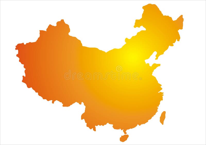 Map China stock vector. Illustration of state, country - 1024649