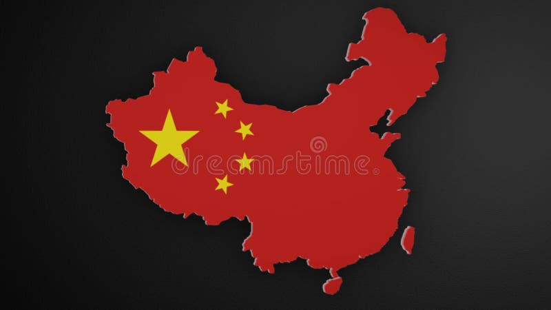 China Map Border with Flag Intro Stock Footage - Video of animation ...