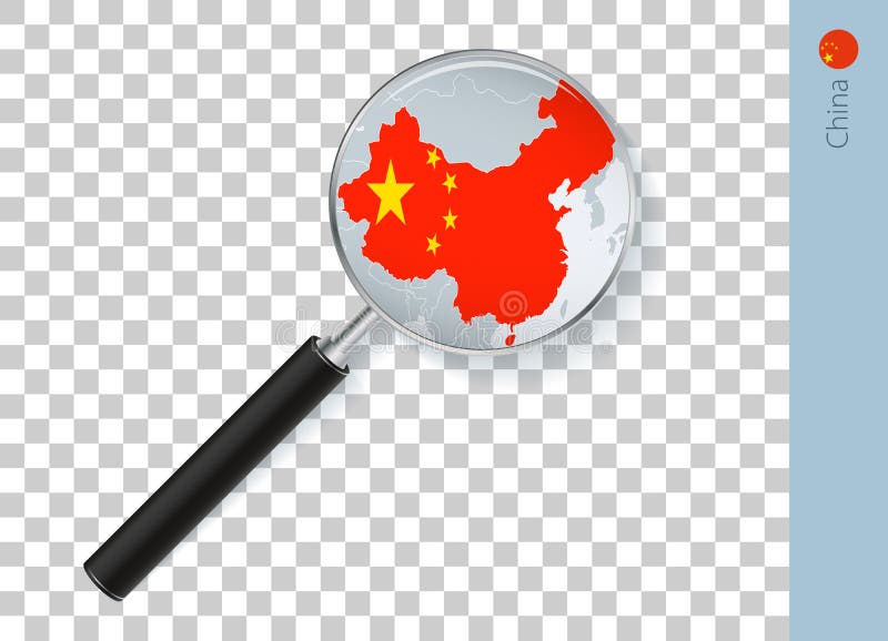 China Map Magnifying Glass Stock Illustrations – 127 China Map ...