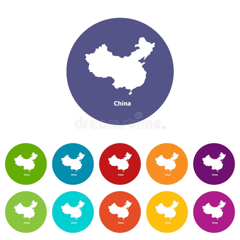 China Map Icon, Simple Style Stock Vector - Illustration of republic ...