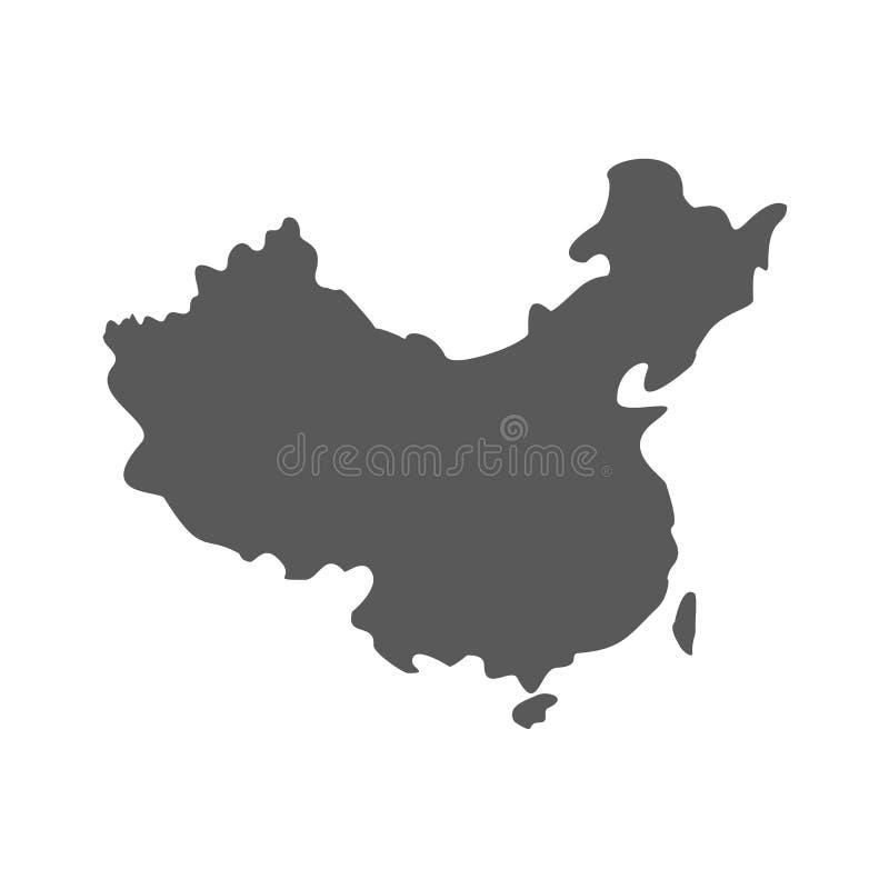 China Map Icon Vector Simple Stock Vector - Illustration of frontier ...