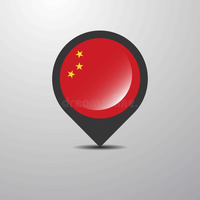 China Map Pin stock vector. Illustration of chiniesn - 131124963