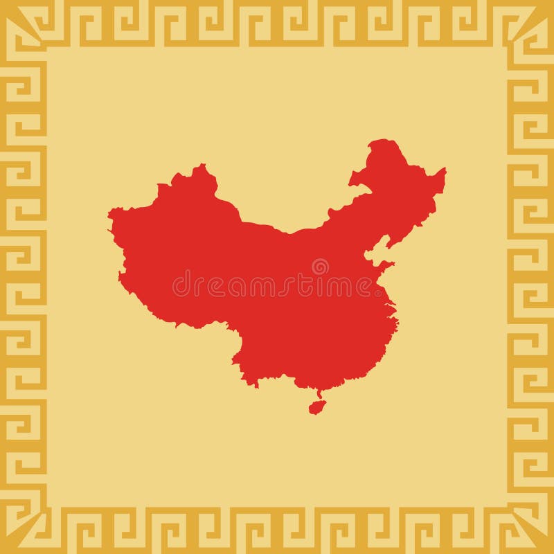 China Map. Vector Illustration Decorative Design Stock Illustration ...