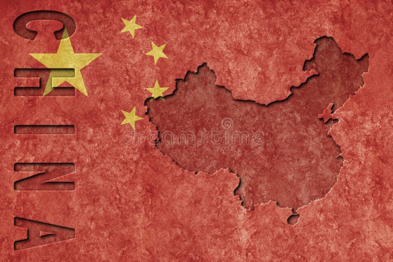 China Metallic Flag, Textured Flag Stock Photo - Image of national ...