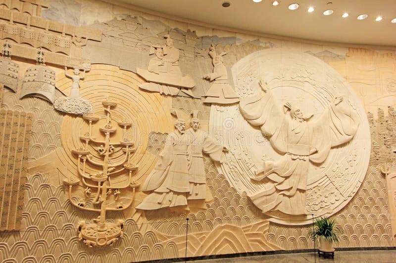 China Millennium Monument in Beijing Golden Statue, China Editorial ...