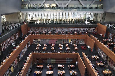 China National Library in Beijing Editorial Image - Image of books ...