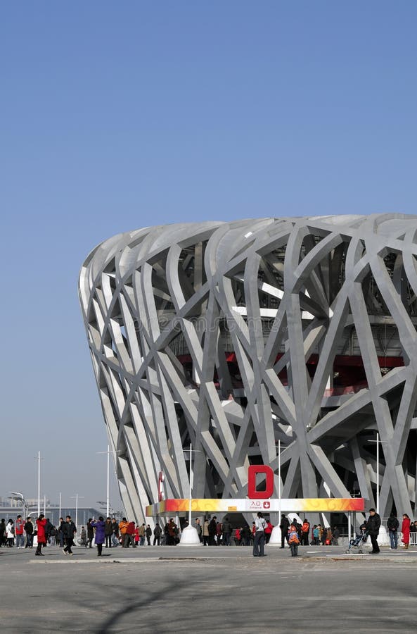 Beijing Olympic Stadium 2008 Editorial Stock Photo - Image of national ...